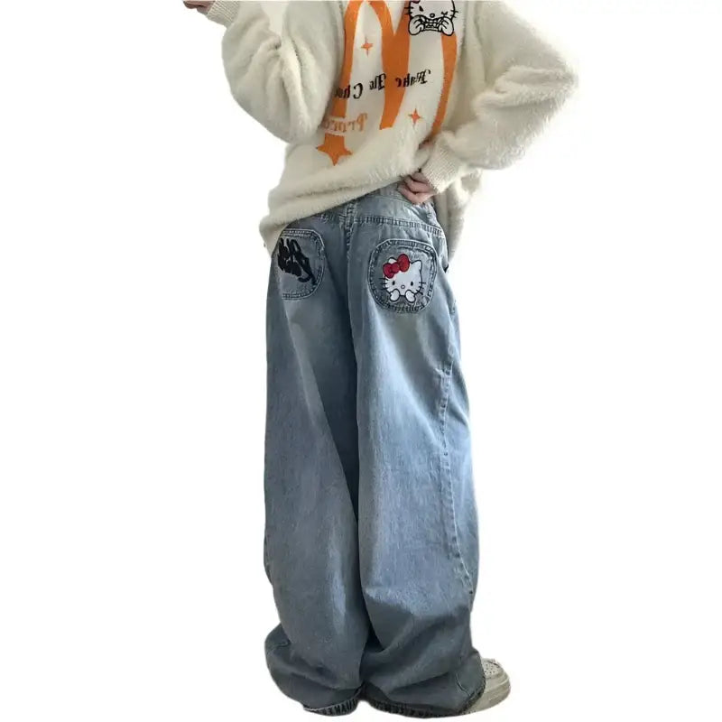 Hello Kitty Jeans Y2K - Y2K Zone®