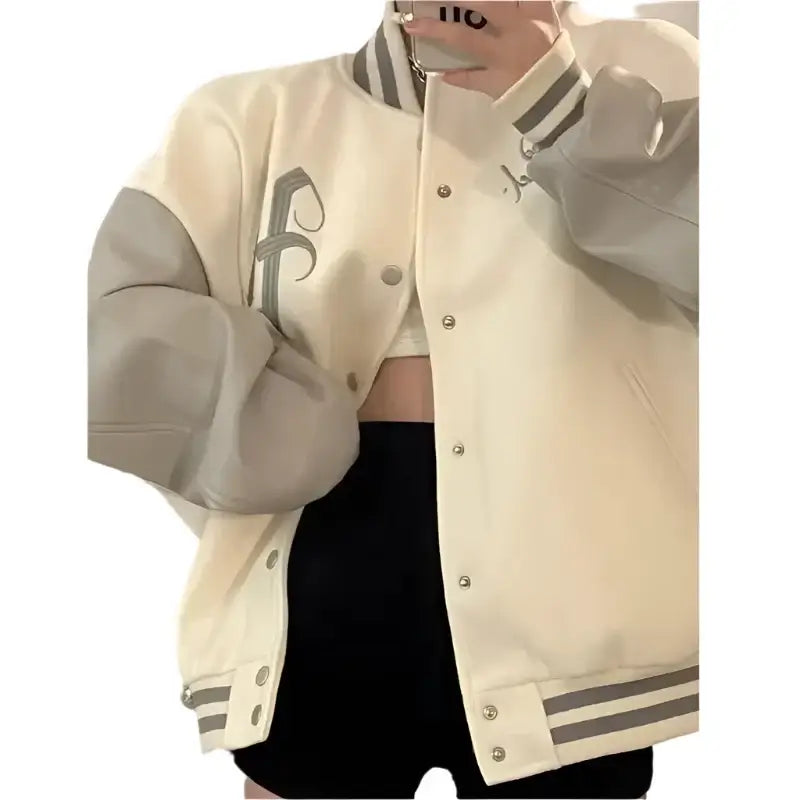 White Varsity Jacket - Y2K Zone®