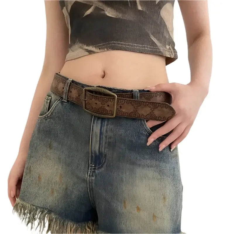 Y2K Leather Belt - Y2K Zone®